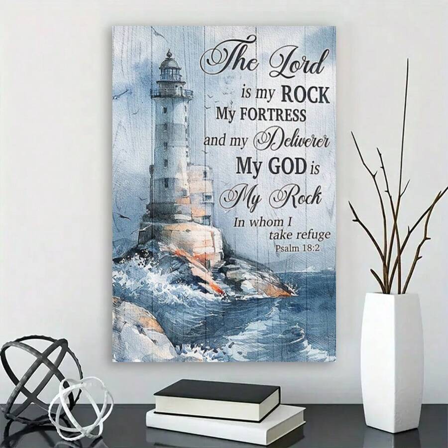 Framed Wooden Ocean House Wall Art - Rustic Coastal Nautical Canvas ...