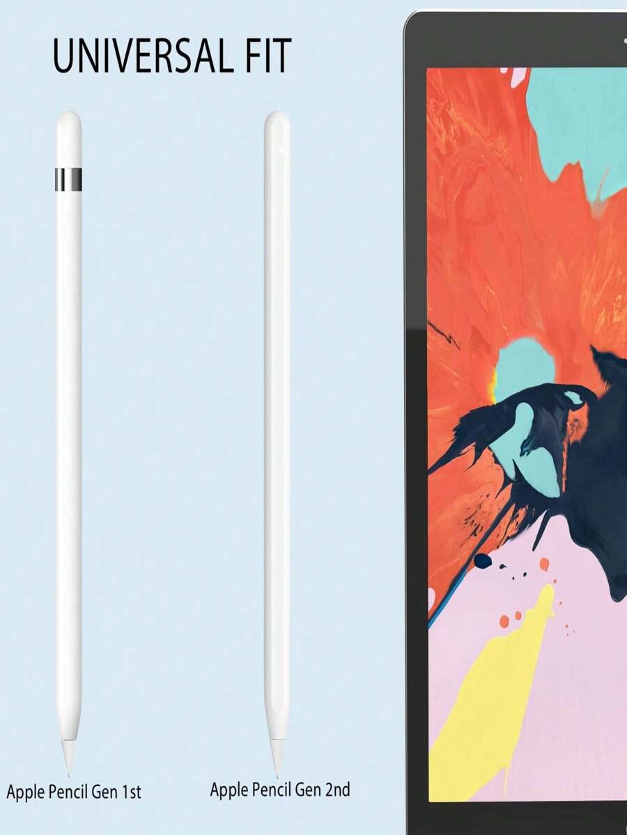 4 Packs Colorful Replacement Tips Compatible With Apple Pencil 2nd ...