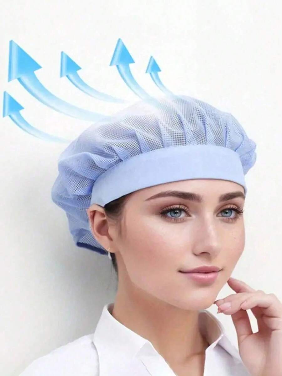 2/3pcs Breathable Mesh Hair Net Cap, 360 Degree Air Circulation Work ...