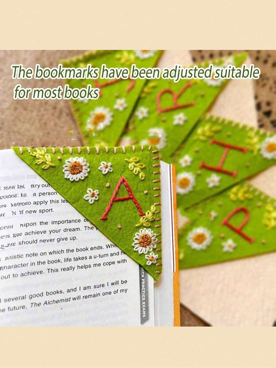 1pc Creative Personality Green Bookmarks Decorate Book Corners Flower ...