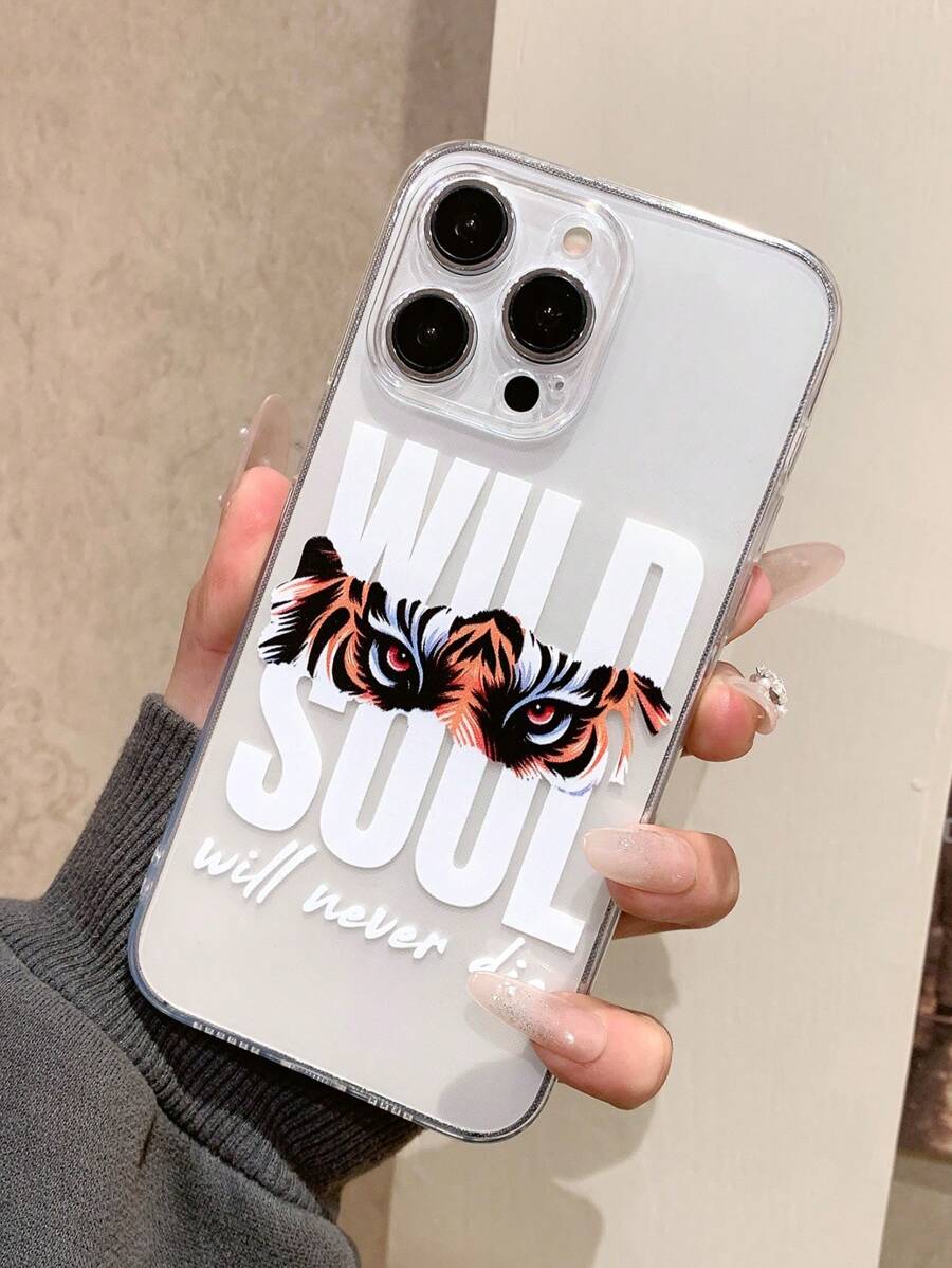 Fierce Animals Minimalist Fierce Tiger Eyes & Letter Print Colorful ... Fierce Animals Minimalist Fierce Tiger Eyes & Letter Print Colorful ...