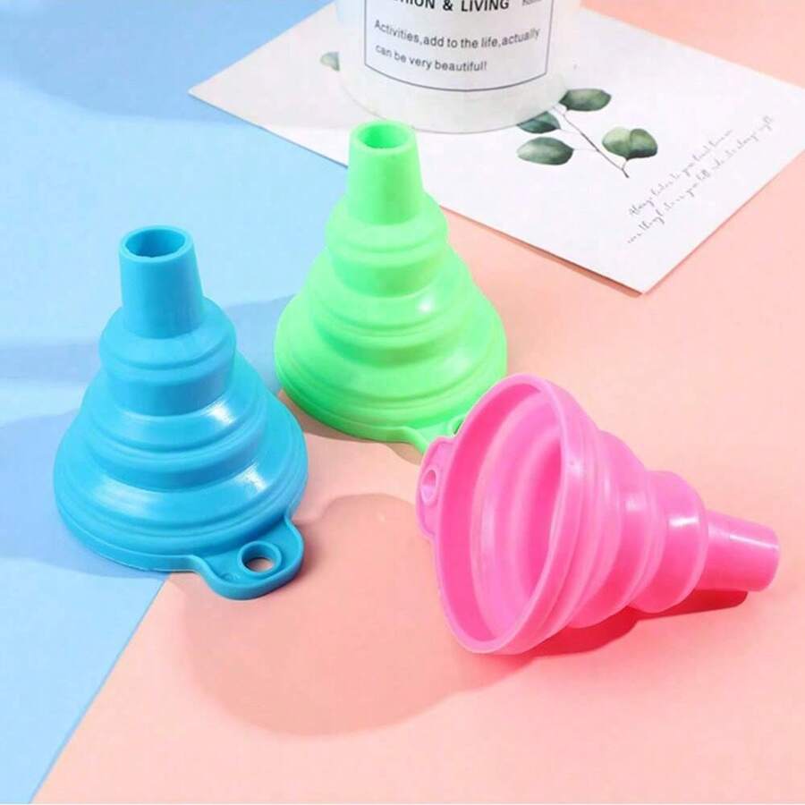 Kitchen Creative Color Scalable Portable Funnel Large Diameter Liquid ...