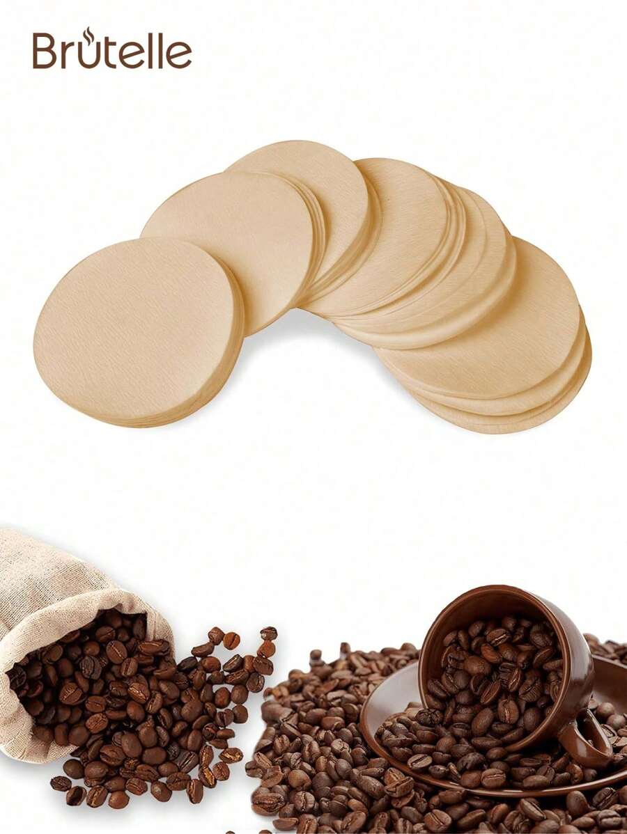 Brutelle 1 pièce Filtre à café rond V60 Brutelle pour versage manuel ...