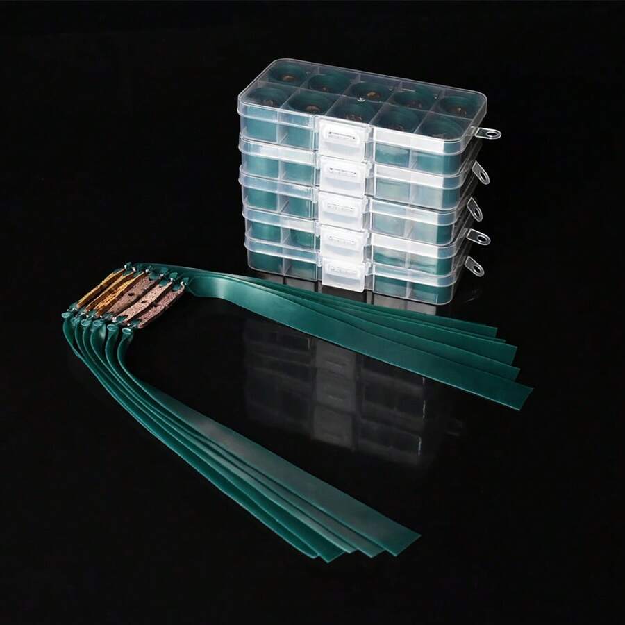 10pcs Outdoor Shooting Slingshot Rubber Bands + 1 Rubber Band Storage ...