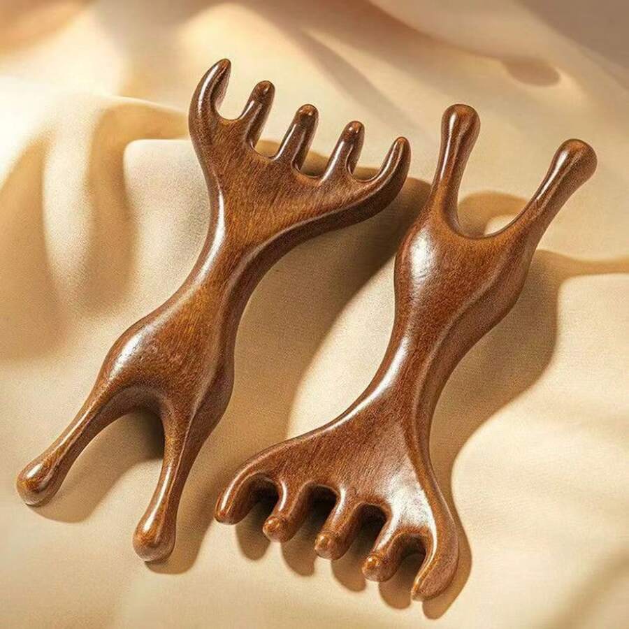 Massage Comb Meridian Five Claw Comb Dual Purpose Nose Scraper Antlers ...