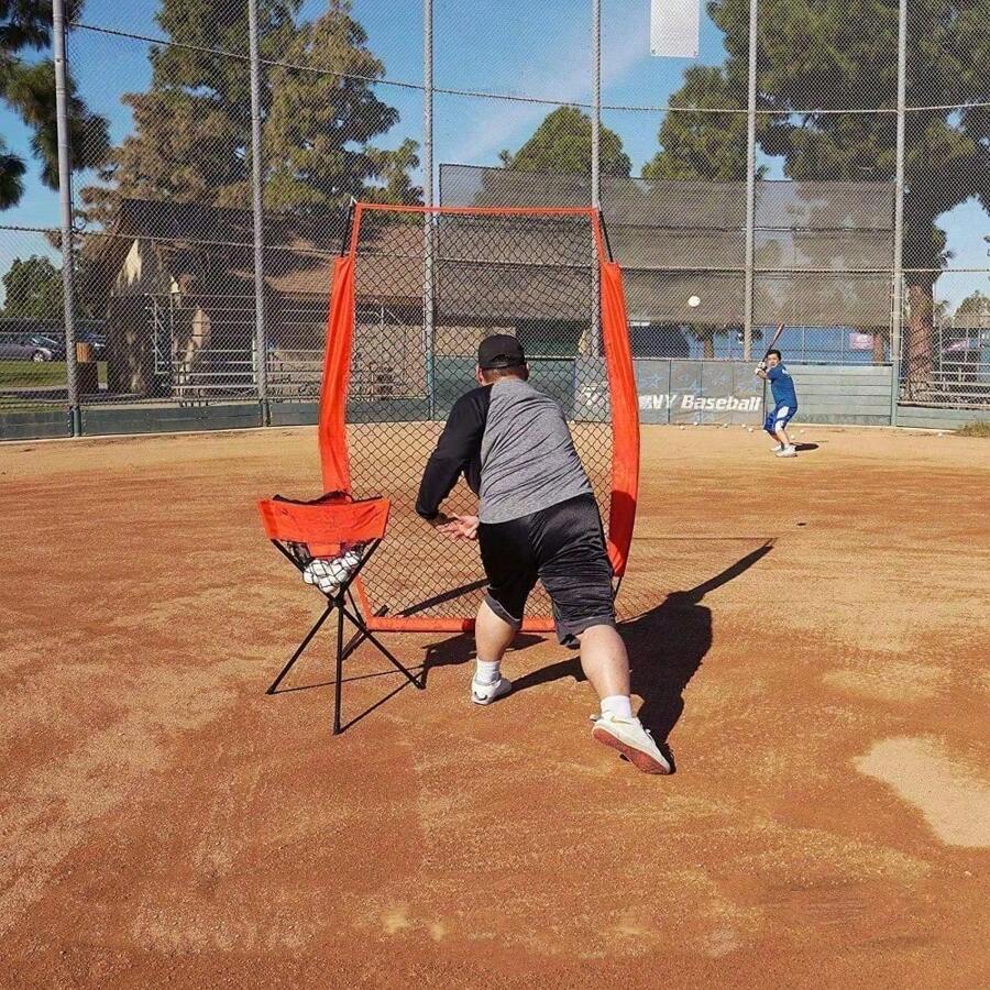 Baseball & Softball Pitching Screen - Pitcher Protection Net - L Screen ...
