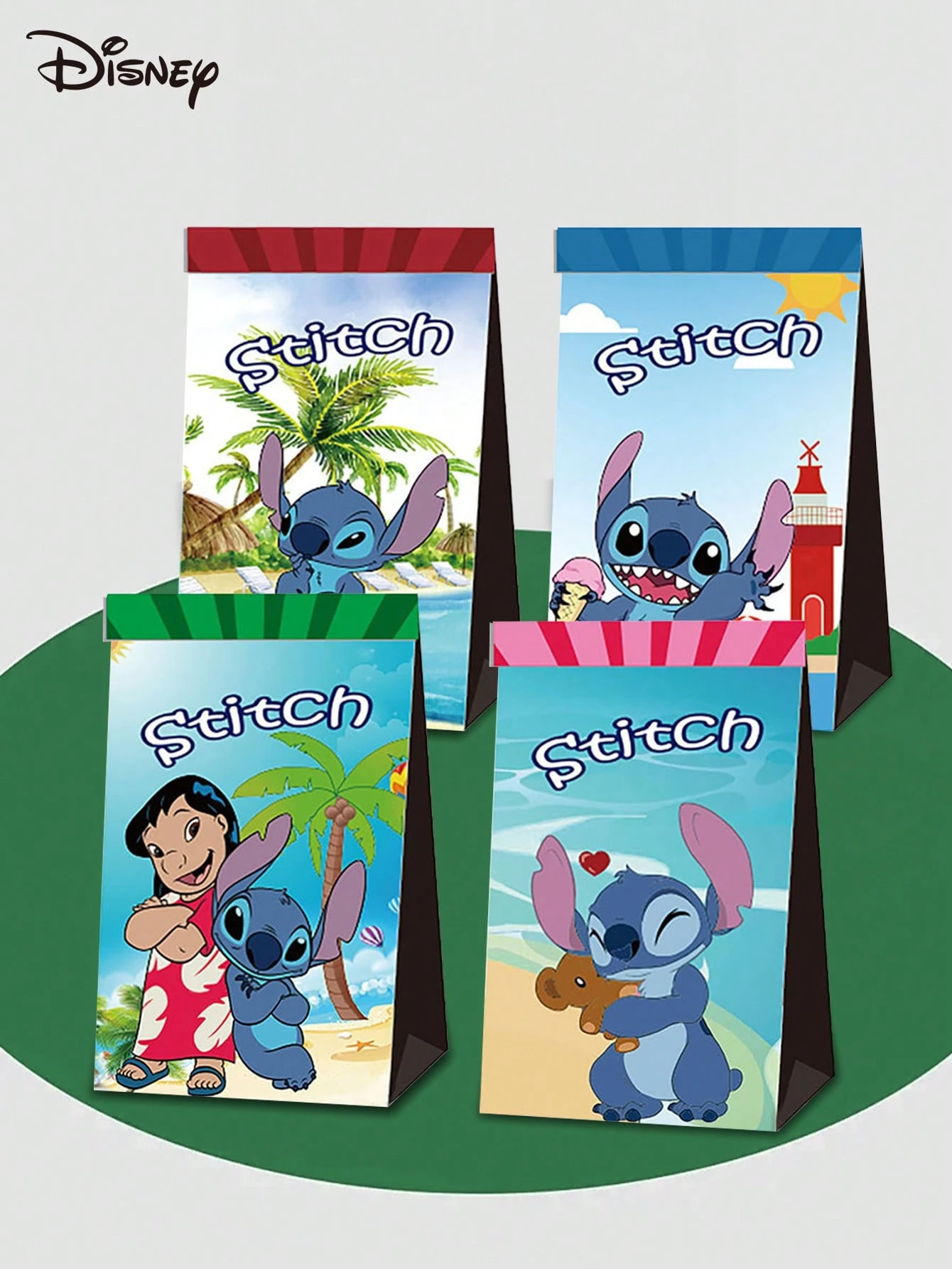 Disney Conjunto de 16 Peças de Sacos Lacrados com Padrão do Stitch da ...