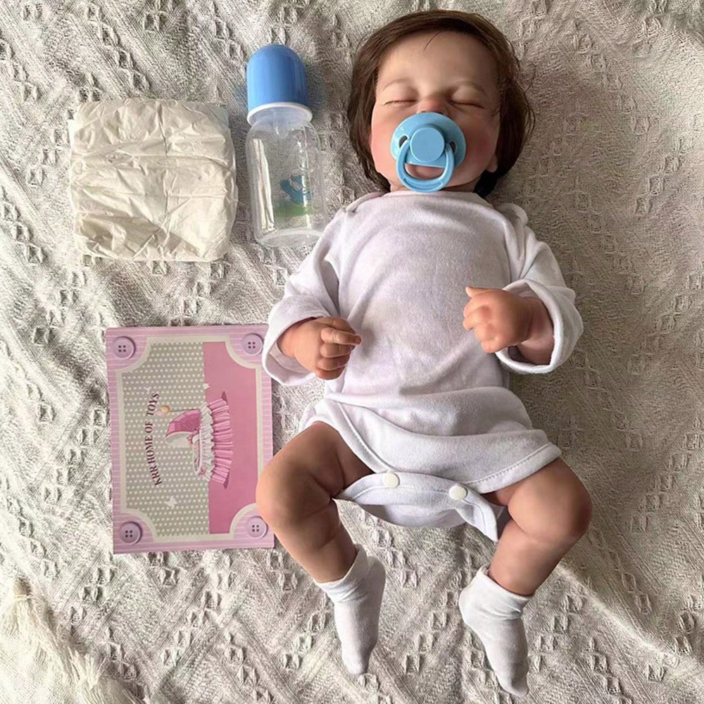 45CM 18inch Sleeping Reborn Baby Doll Newborn Baby Lifelike Real Soft ...