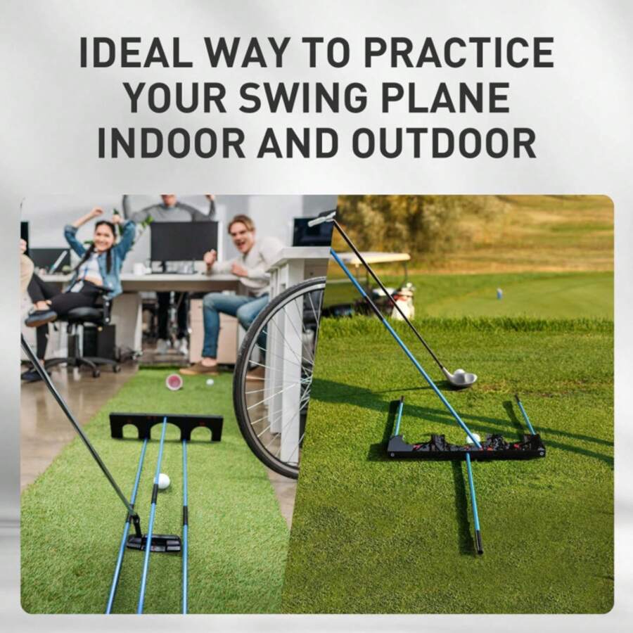 FINGER TEN Golf Training Aid Aim Gate With 6 Alignment Sticks And 5 ...