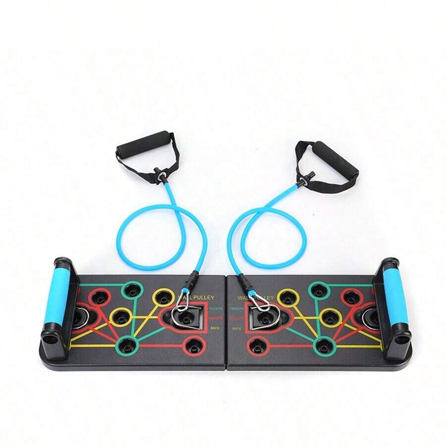 Multi-Function Push Up Bars With Resistance Bands, Portable Workout ...