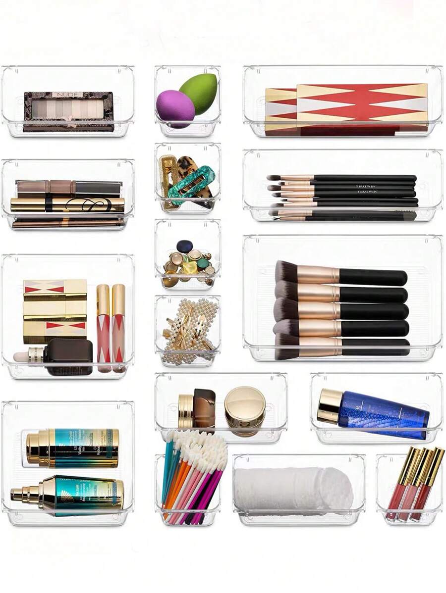 10pcs Japanese Style Drawer Organizer Boxes, Compartment Storage ...