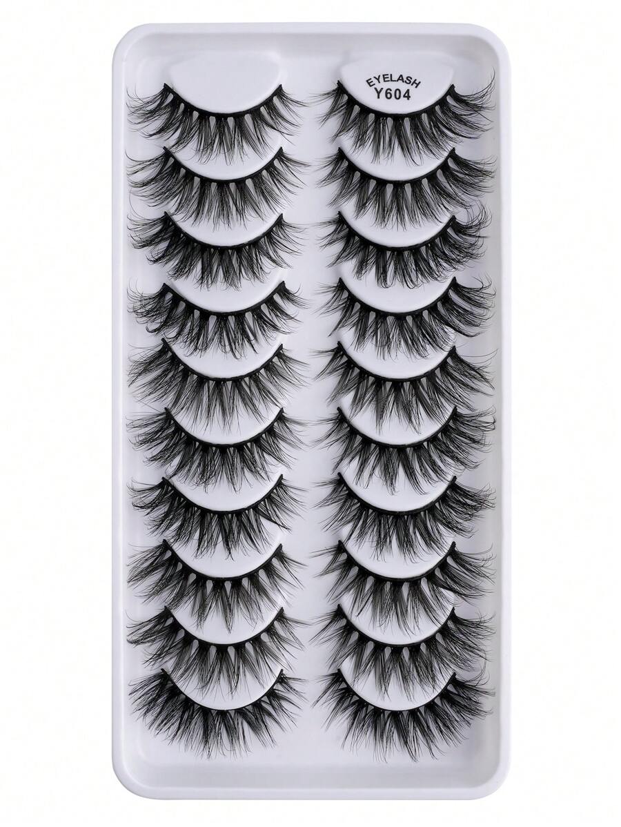 10 paires de faux cils allongeants et moelleux dans un style d'œil de ...