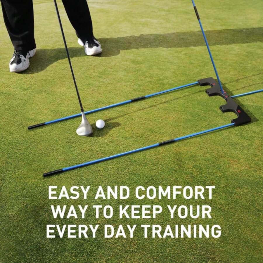 Golf Training Aid Aim Gate With 6 Alignment Sticks And 5 Different ...