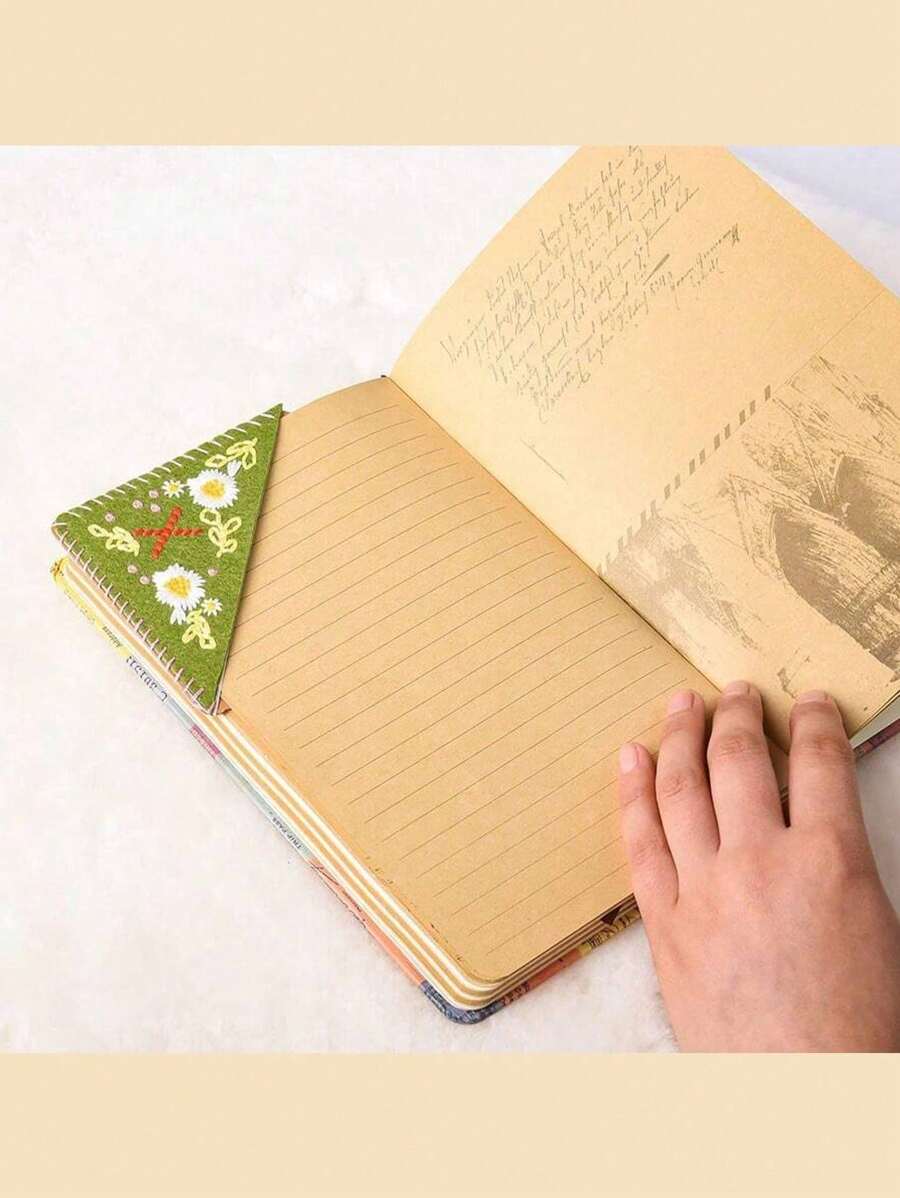 1pc Creative Personality Green Bookmarks Decorate Book Corners Flower ...
