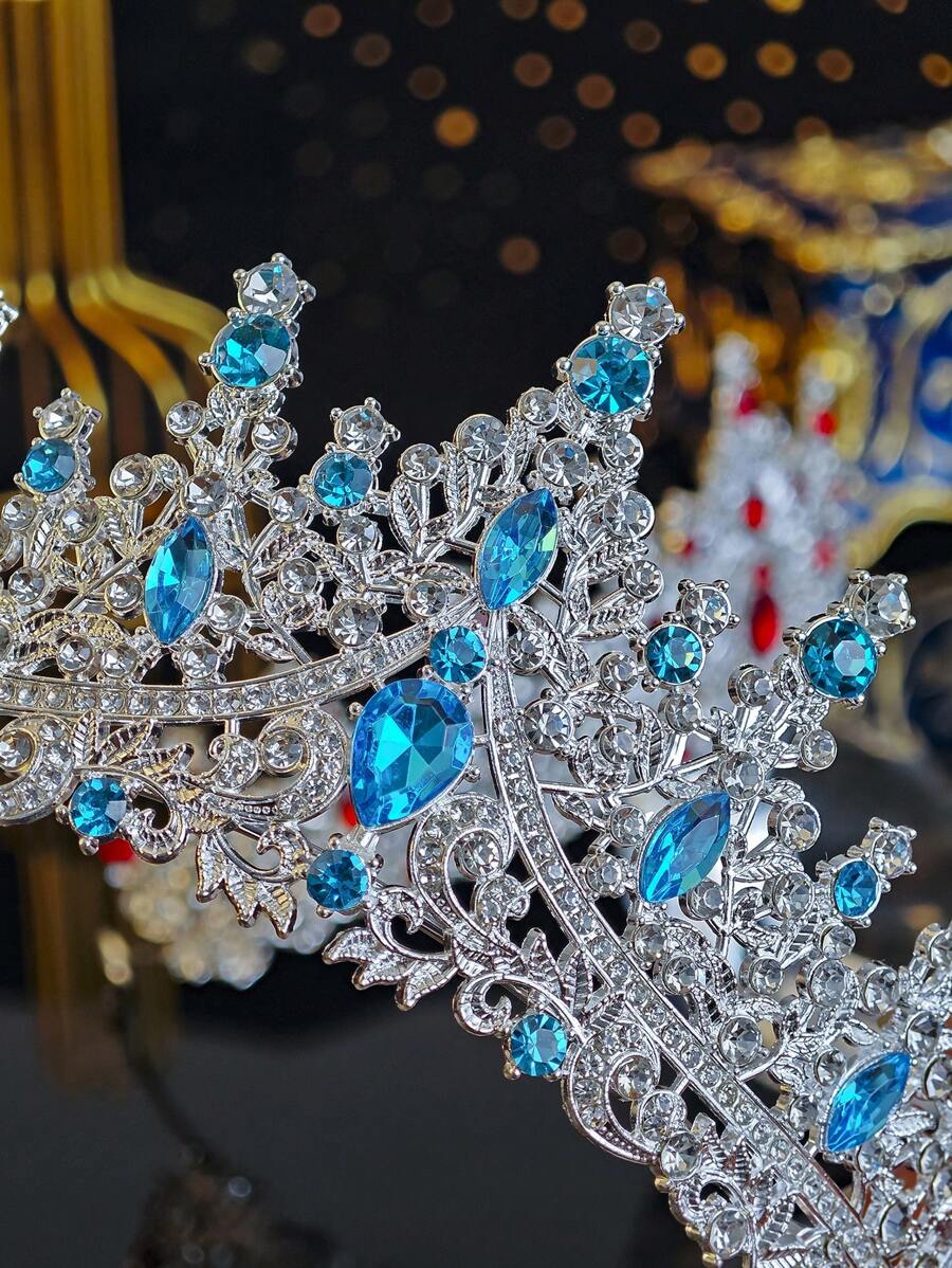 1pc Wedding Crystal Tiaras And Crowns With Box Pack For Women Bride ...