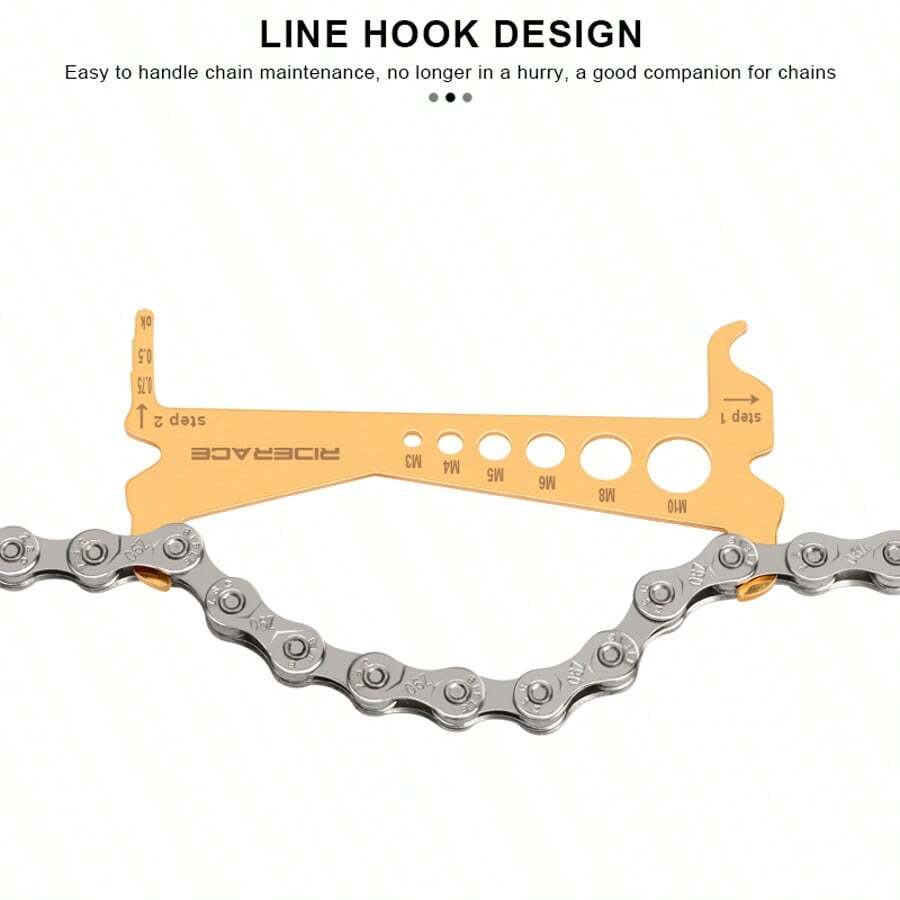 RIDERACE Bike Chain Wear Indicator Checker Bicycle Gauge Measurement ...