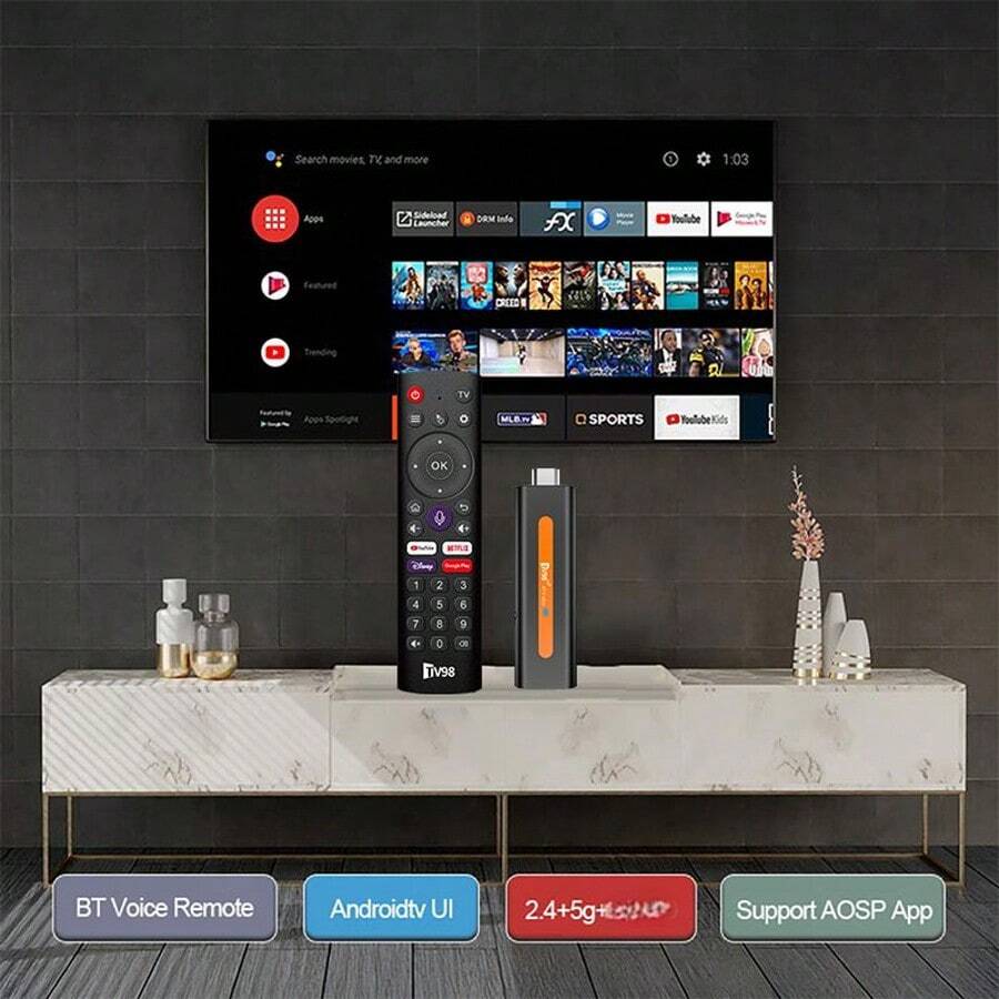 Q96 OHP A TV98 ATV H618 TV Stick Allwinner H618 Quad Core Support 8K Video 4K Wifi6 BT5.0 ...