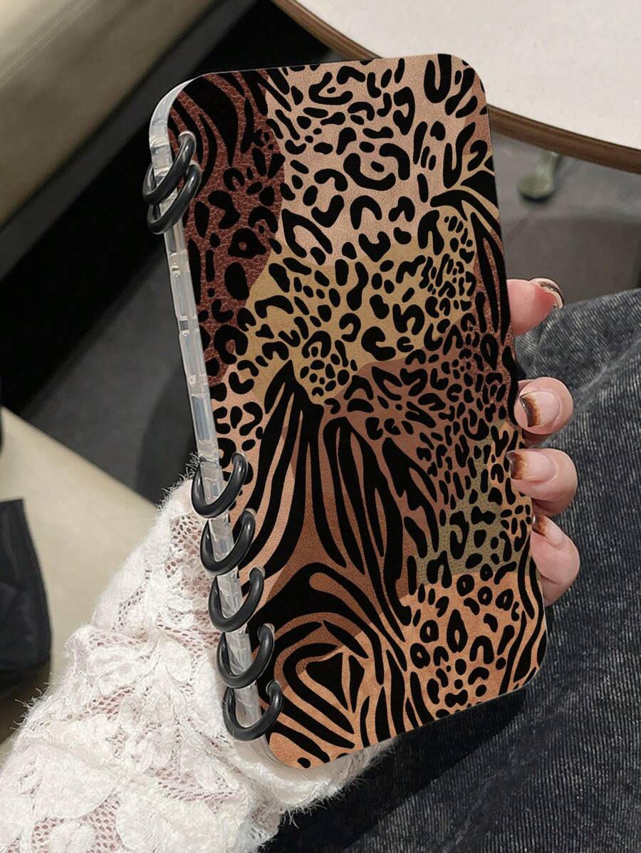 Cheetah,Leopard Print 1pc Leopard Print Flip Phone Case, Bookstyle Anti ...