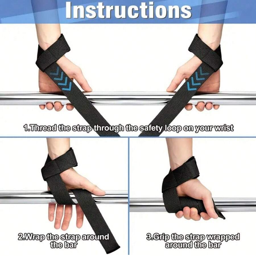 1 Pair Lifting Assist Straps, Grip Strength Trainers, Fitness Pull-Up ...