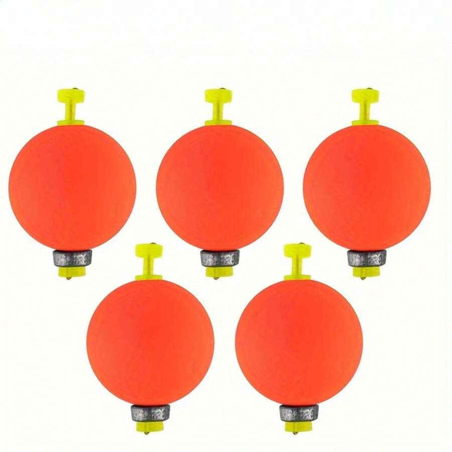 5 Round High-Sensitivity EVA Float Balls For Long-Distance Casting, Eye ...