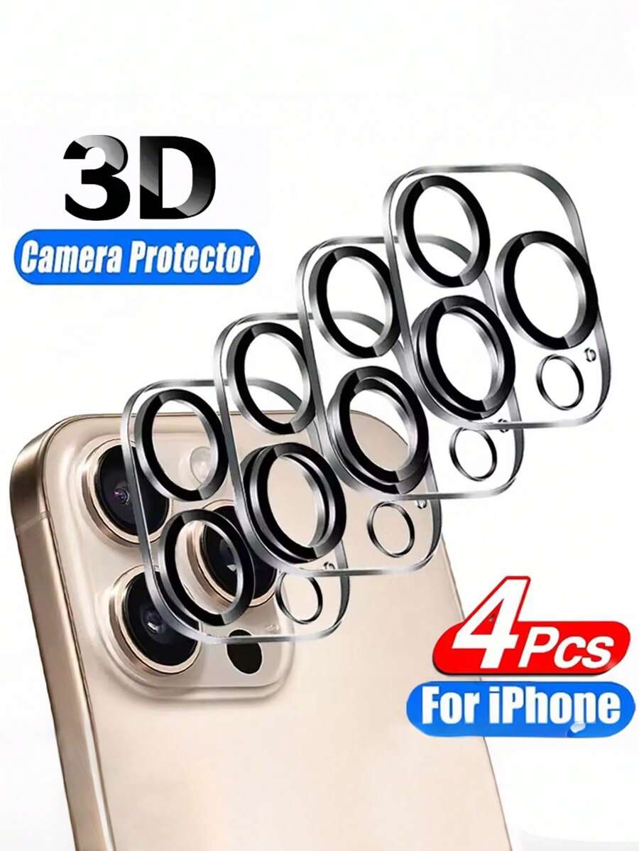 4pcs Full Cover Camera Protector Compatible With Iphone 16 15 13 14 12 ...