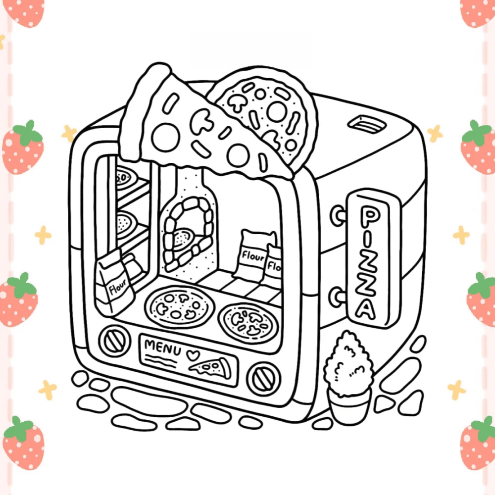 1PC Little Corner: Coloring Book For Adults And Teens, Super Cute ...