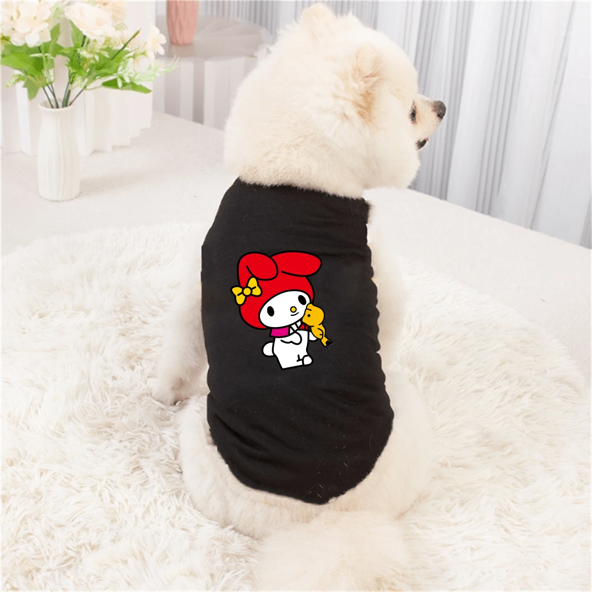 Sanrio 1pc Thin Small And Medium-Sized Dog Cat Vest Cartoon Printed Pet ...