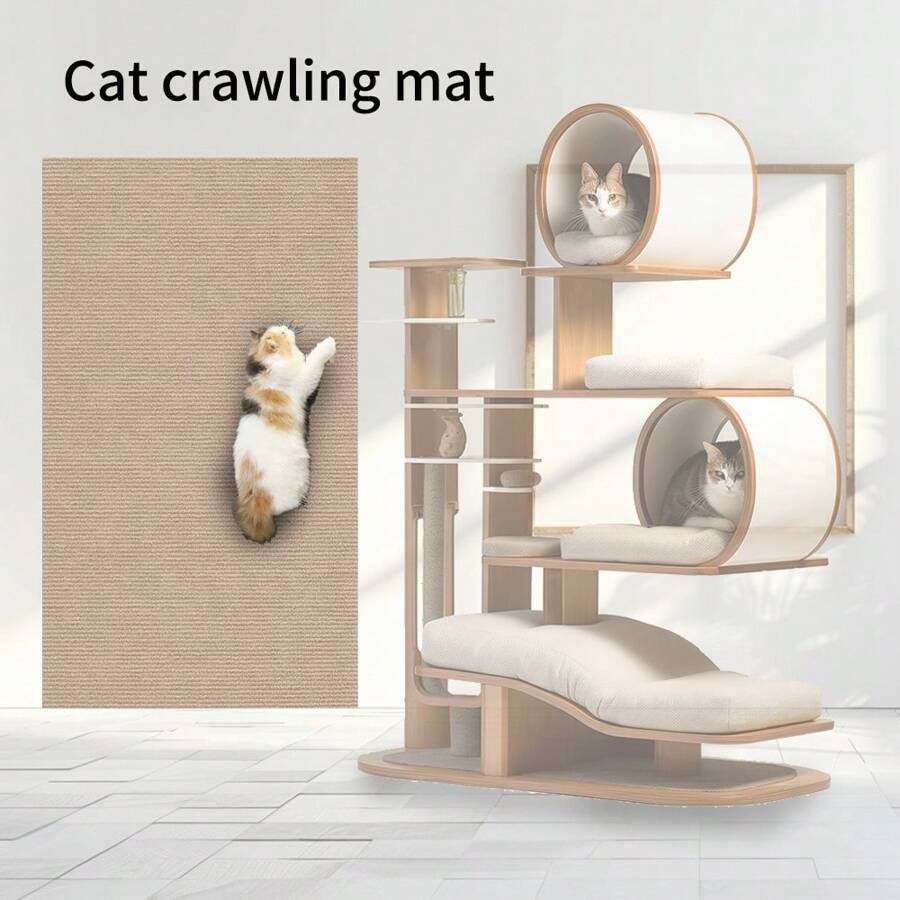 1pc Cat Scratching Pad, Stick-On Claw Board, Vertical Wall-Mounted Cat ...