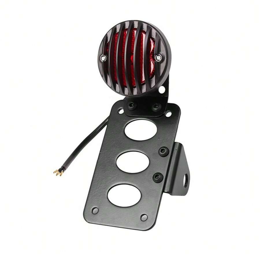 Motorcycle Universal Tail Light Rear Number Side Mount License Plate ...