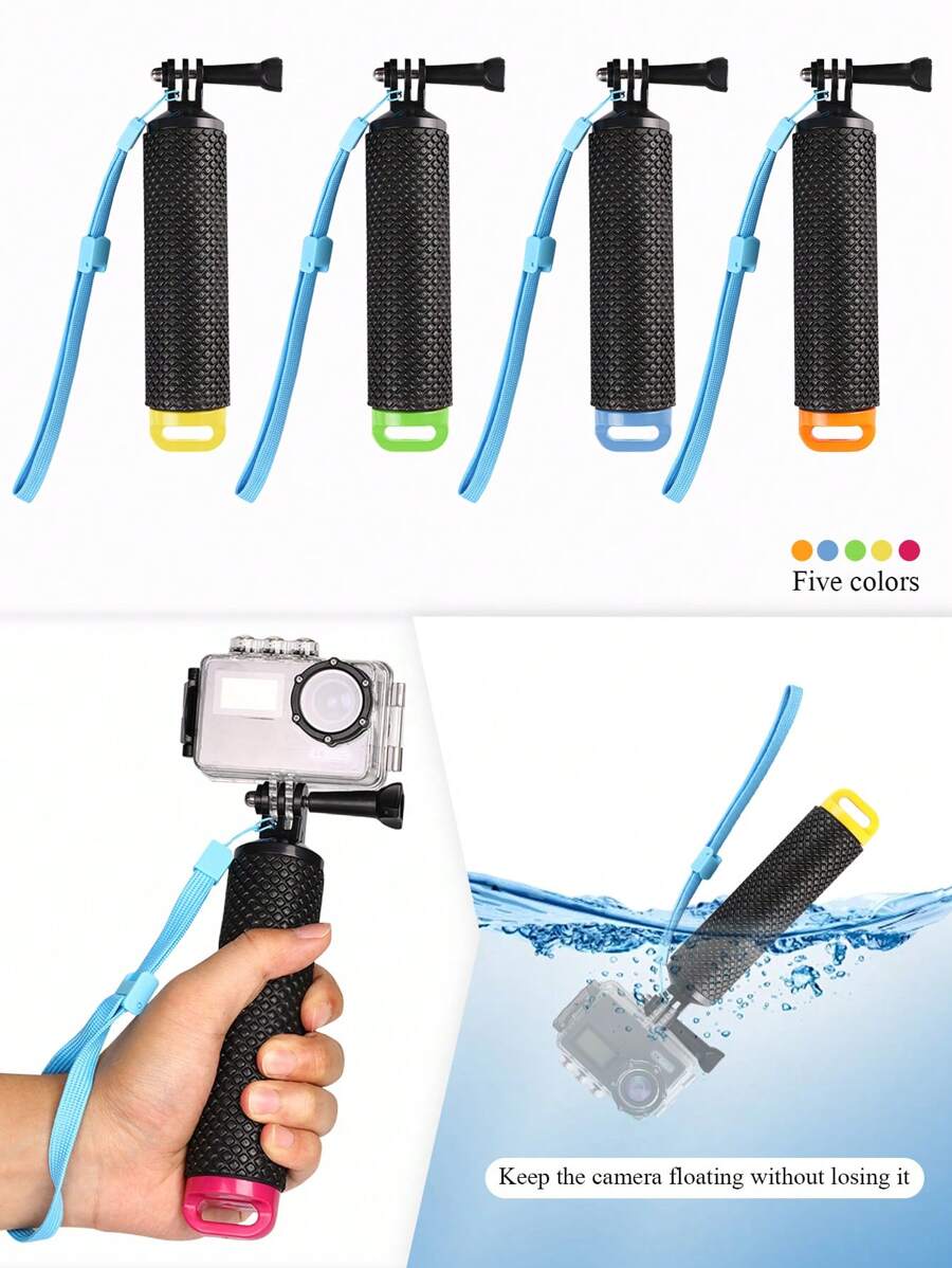 1PC Floating Handle With Anti-Drop Rope Waterproof Monopod For GoPro ...