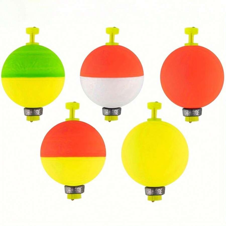 5 Round High-Sensitivity EVA Float Balls For Long-Distance Casting, Eye ...