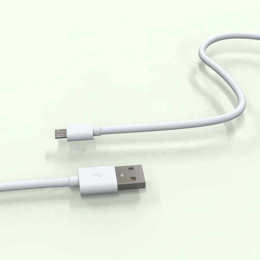This One - Meter Pure - White USB To Micro 5 - Pin Cable: Your Key To ...