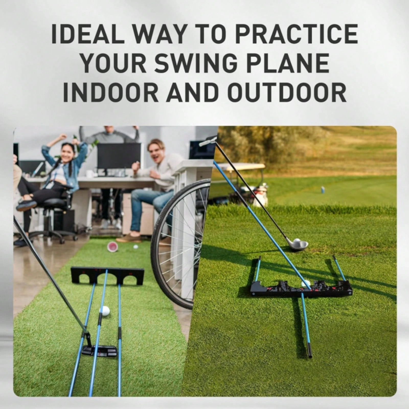 Golf Training Aid Aim Gate With 6 Alignment Sticks And 5 Different ...