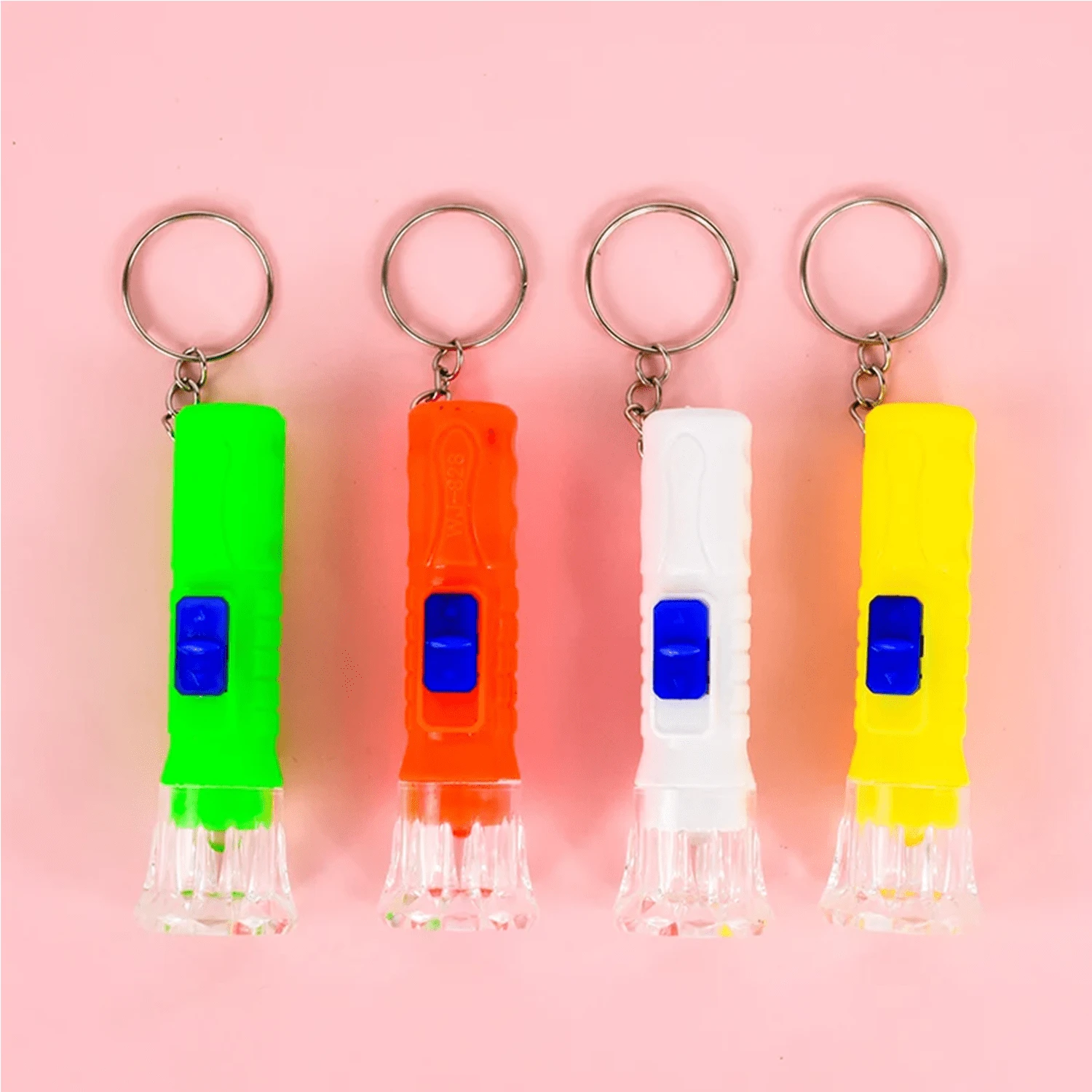 1Pc Mini LED Flashlight Lamp With Keyring Wedding Guests Souvenir ...