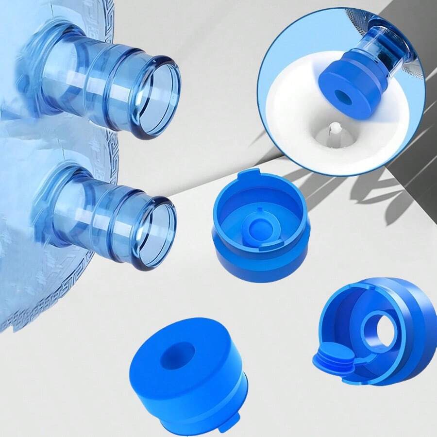 1pc-3 And 5 Gallon Water Jug Cap, Silicone Reusable Replacement Caps ...
