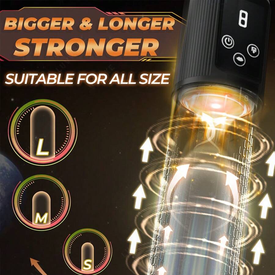Men's Trainer Electric Penis Pump Expanding Vacuum Pump Male ...