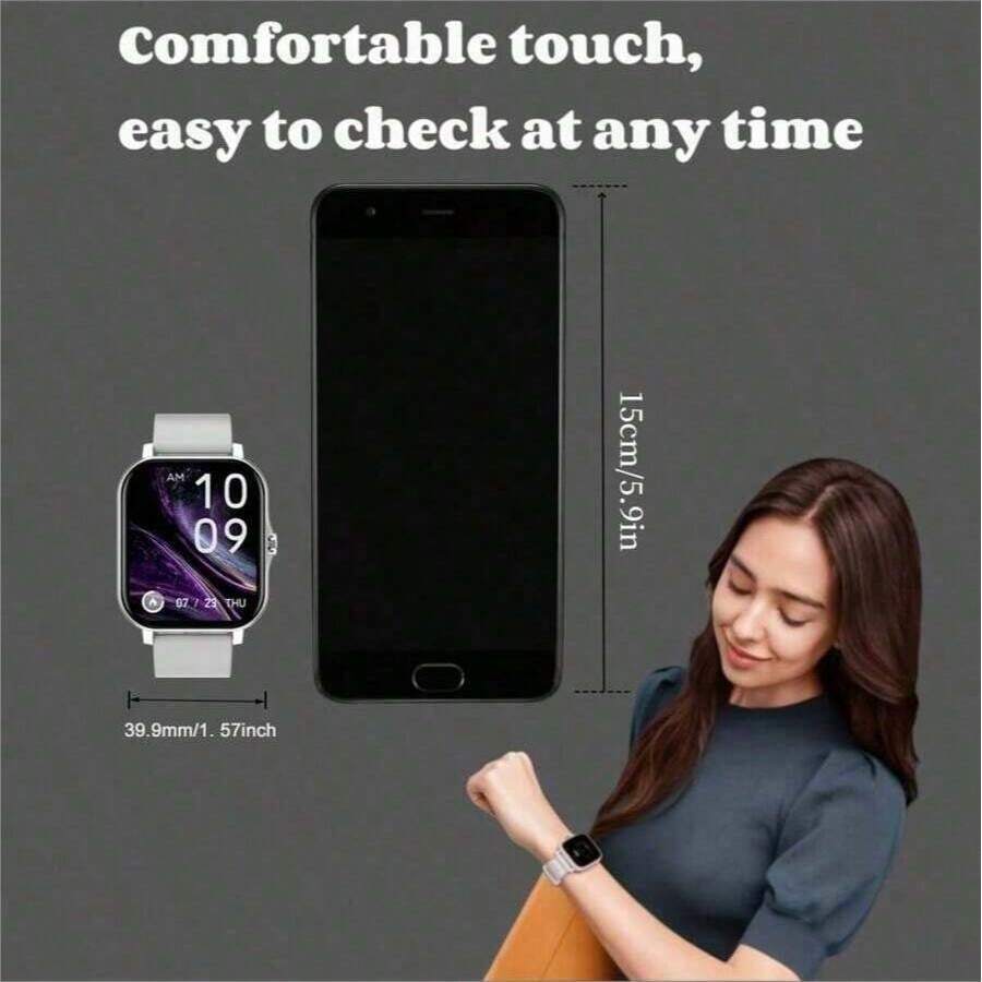 SIMSONLAB SIMSONLAB Steel Band Silicone Smart Watch For Gentlemen And ...