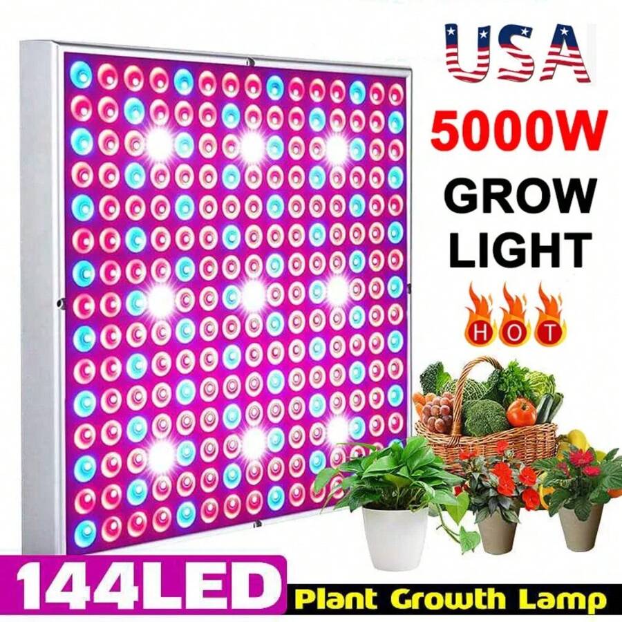 5000W LED Grow Lights Full Spectrum For Indoor Plant Veg Flower Bloom ...