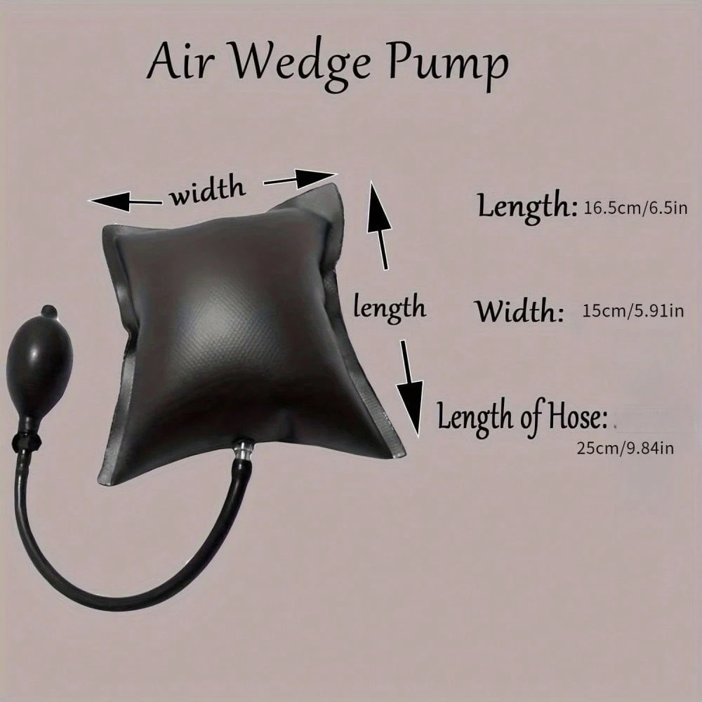 Car Door Lock Thin Wedge Emergency Unlocking Tool Set + Black Air Pump ...