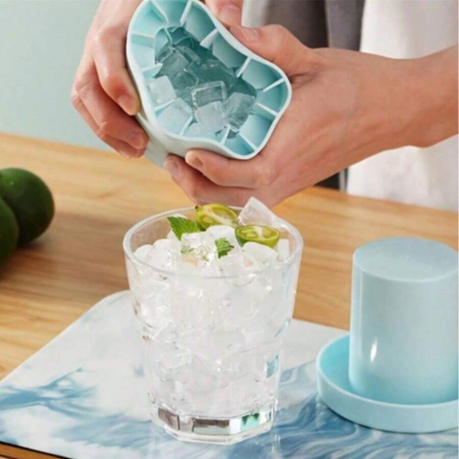 1pc Quick Freezer Silicone Ice Mold, Easy To Use Perfect For Making Ice Cubes, Ice Buckets And ...