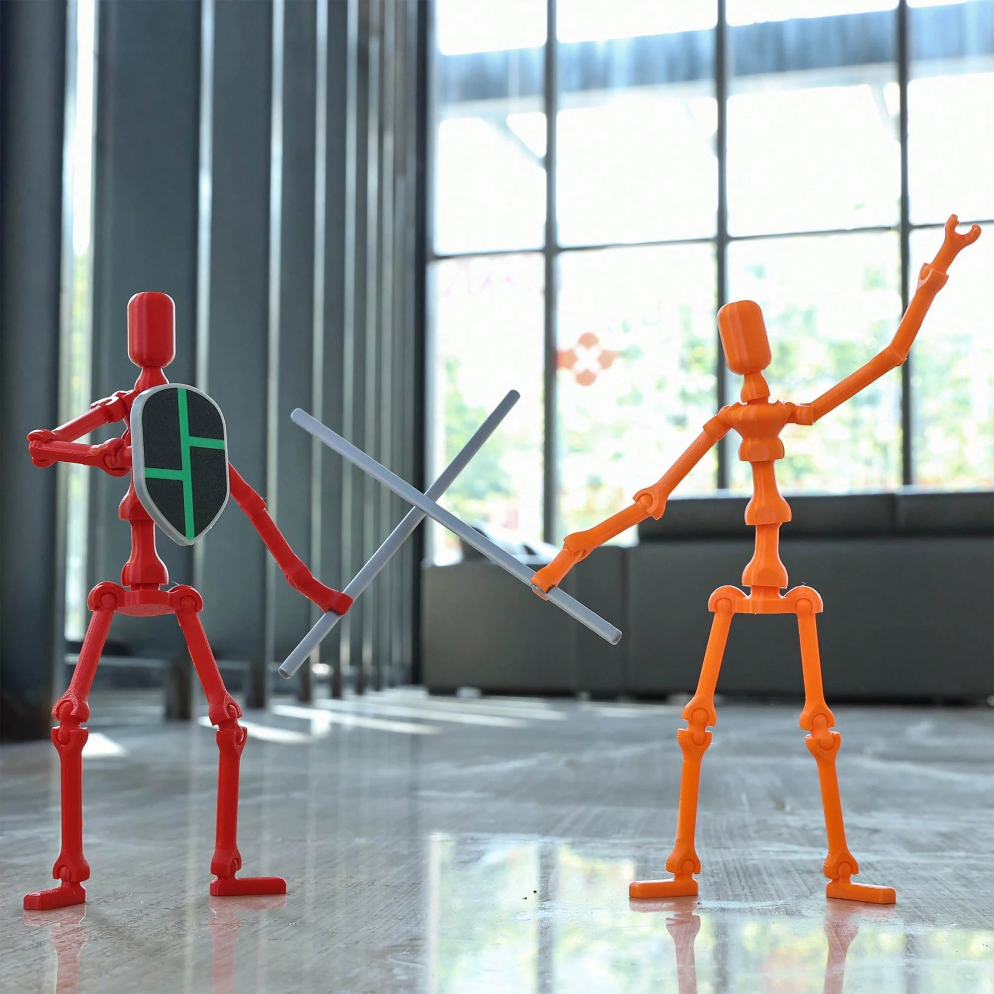 3D Printed Doll Flexible And Movable Humanoid Scale Figure Model Sketch ...