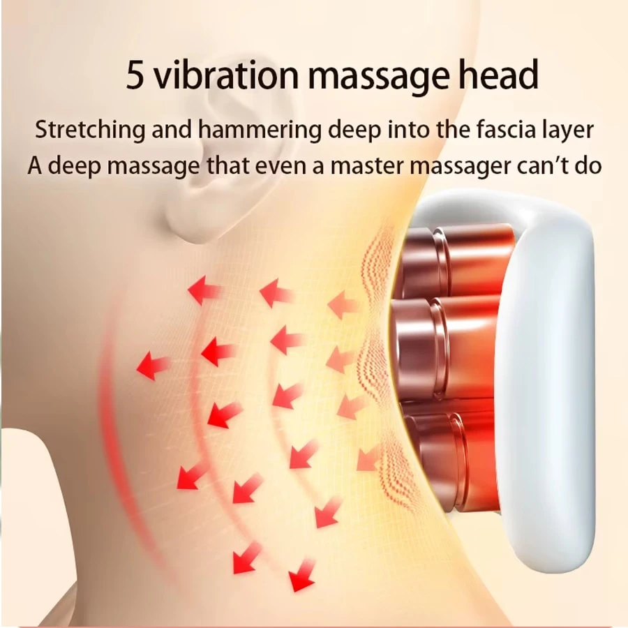 Instrumento Inteligente de Massagem no Pescoço, Massageador Portátil de ...