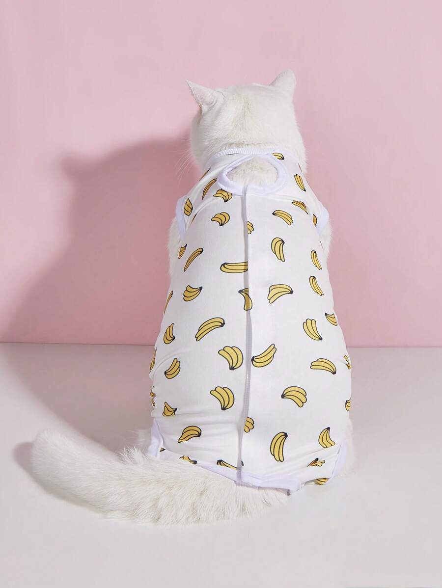 1pc Soft & Thin 4-Leg Cat Neutering Clothing, Kitten Weaning Vest, Warm ...