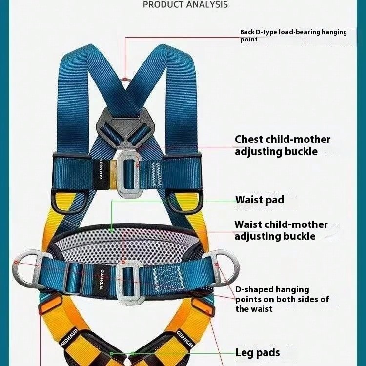 Set de seguridad: cuerda de seguridad, protección contra caídas, cuerda ...