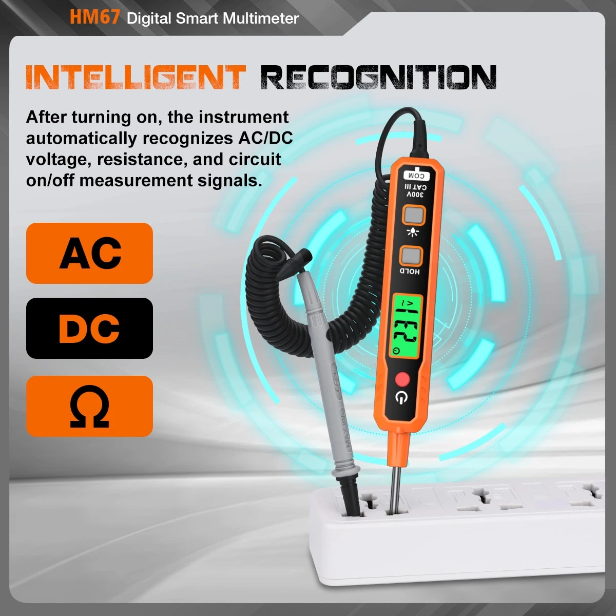 HM67 Intelligent Digital Pen Multimeter, Voltage Measurement ...