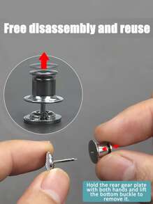 1 Set Invisible Waist Shaper, Metal Jeans Buttons, Fashion Plaid Buckle ...