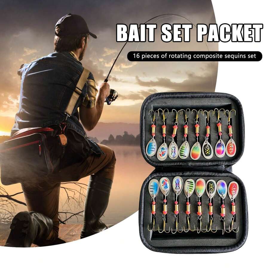 Spinnerbait Glitter Fishing Lures Practical Simulation Bait Hook ...