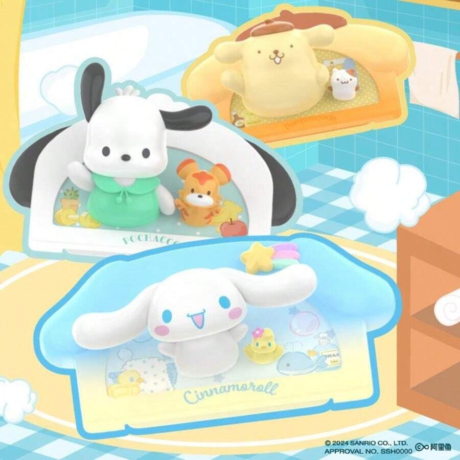 Miniso Sanrio Family MY HOME Series Fridge Magnets Random Box Blind Box ...