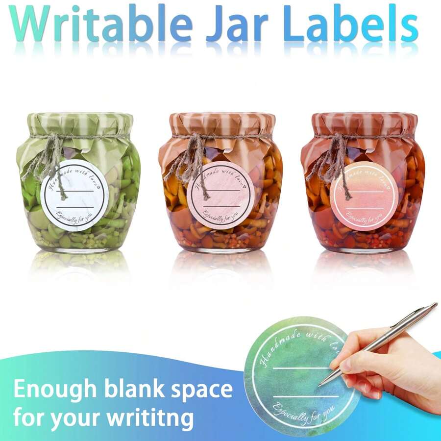 240 Pcs Sticky Labels, 2"Self Adhesive Round Labels Stickers, Self ...
