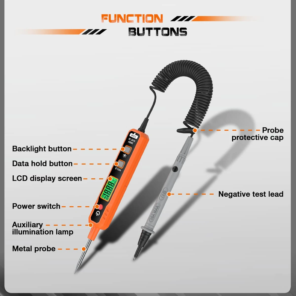 HM67 Intelligent Digital Pen Multimeter, Voltage Measurement ...